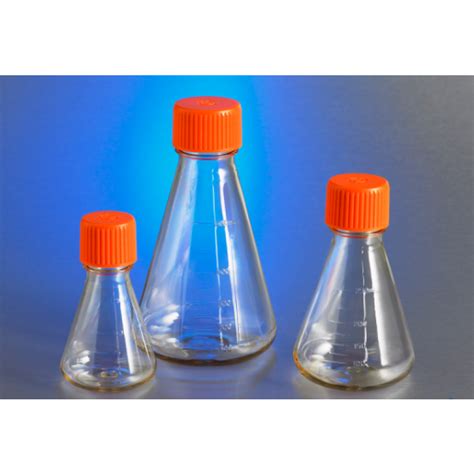 431143 Corning 125 Ml Polycarbonate Erlenmeyer Flask With Vent Cap 50 Per Case New Laboratory