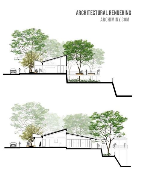 Plan Rendering Architecture Photoshop Arquitectura De Paisaje Collage De Arquitectura