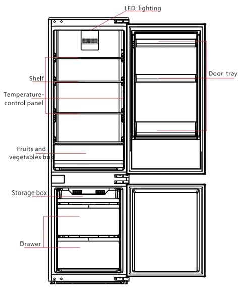 Midea MDRE353FGE01, MDRE353FGF01 Refrigerator Bottom Freezer User Manual