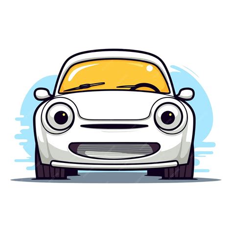 Premium Vector Illustration Of A Cartoon Car On A White Background