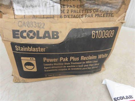Ecolab Stainblast Power Pak Plus 12 Packages Of