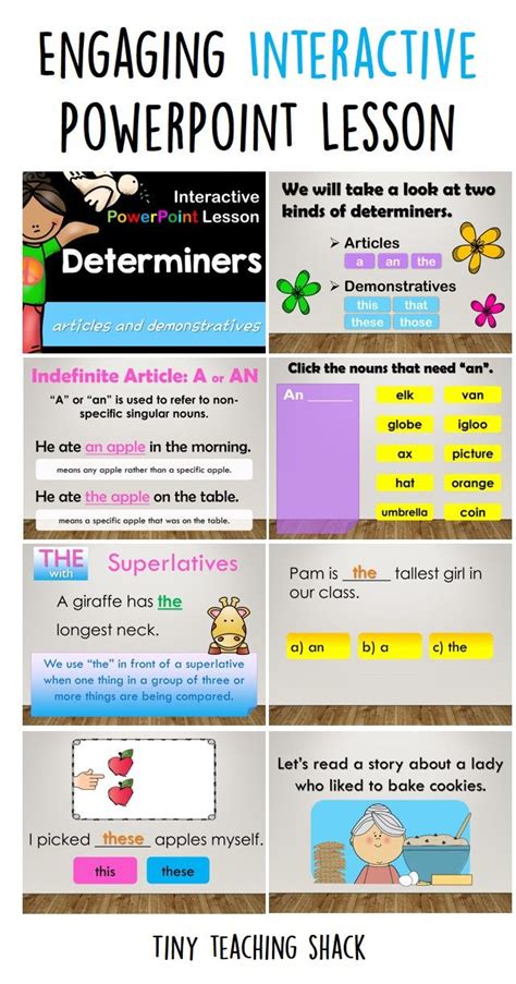Determiners Interactive Powerpoint Lesson Powerpoint Lesson Interactive Powerpoint