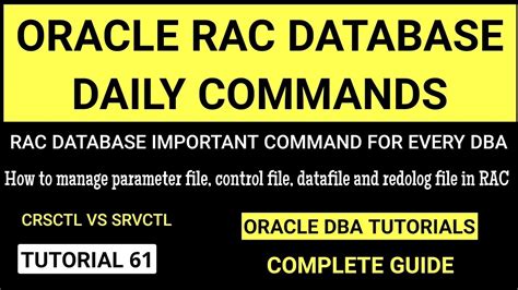 Oracle Rac Database Management Oracle Rac Commands Crsctl Vs