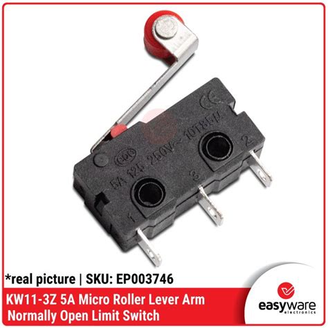 Jual Micro Limit Switch Kw11 3z 5a 3 Pin Limit Switch With Roller Arm Lever Snap Action Push