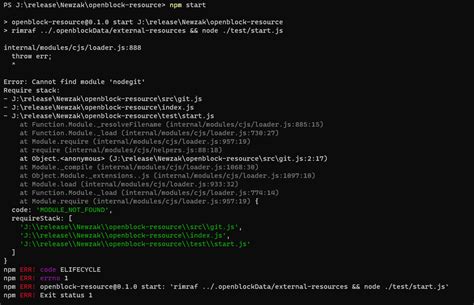 Npm Start Error Openblock Resource · Issue 43 · Openblockccopenblock