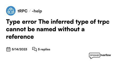 Type Error The Inferred Type Of Trpc Cannot Be Named Without A