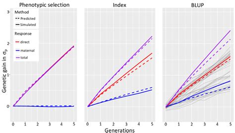 Predicted And Averaged Simulated Responses In Phenotypic Standard