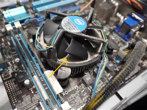 Computer CPU Fan Cleaning