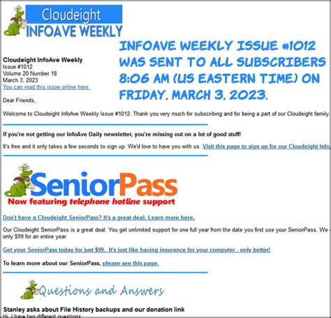 Cloudeight Infoave Weekly Issue 1012 Now Available Online