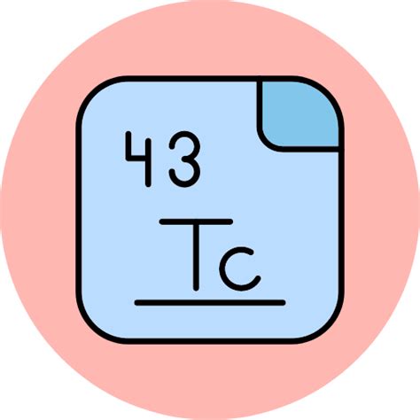 Technetium Icon Periodic Icon Table Icon Chemistry Icon Atom Icon