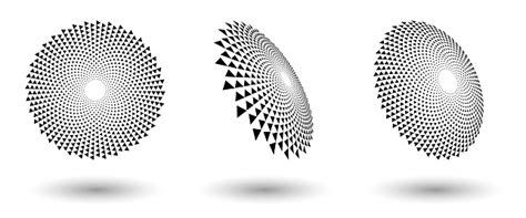 하프 톤 원 프레임 추상도 도트 로고 엠블럼 디자인 요소 모든 프로젝트에 대 한 둥근 테두리 아이콘 또는 백그루드 벡터 Eps10 그림입니다 검은색에 대한 스톡 벡터 아트