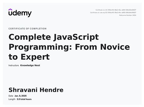 Shravani Hendre On Linkedin Javascript Udemy Lifelonglearning Webdevelopment