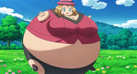 Inflated Serena From Pokemon By Kingdab28 On Deviantart