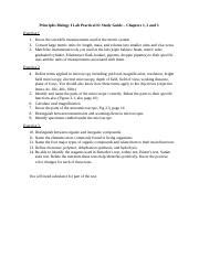 Principles Biology I Lab Practical 1 Study Guide Exercises 1 2 And 3 1 Docx Principles