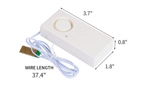 120db Water Leak Alarm Flood Level Overflow Detector Sensor Home Security Alert Groupon