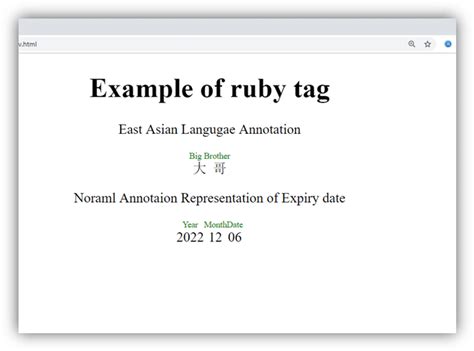 آموزش تگ ruby در HTML به زبان ساده