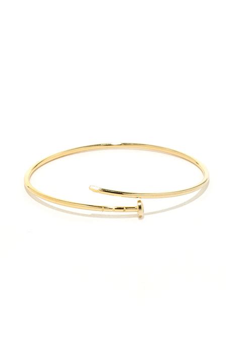 Cute Gold Bracelet Nail Bracelet Bangle 1600 Lulus