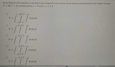 solved example 3 ﻿set up but do not evaluate ﻿an iterated