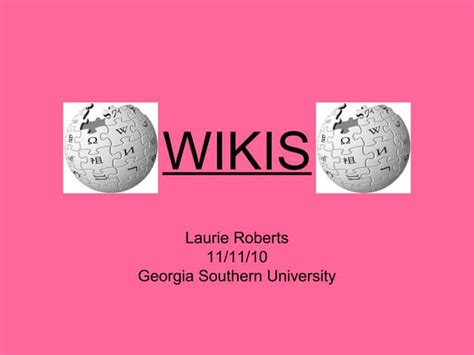 Wikis Powerpoint Ppt