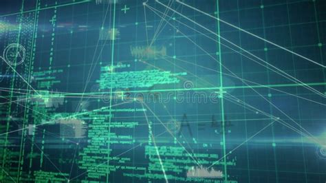 Animation Of Networks Of Connections And Data Processing Stock Footage Video Of Data