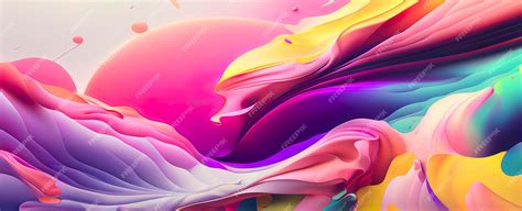 Premium Photo Colorful Abstract 3d Illustration