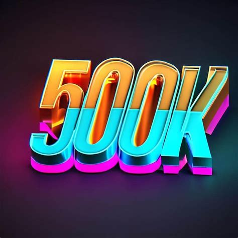 Premium AI Image | 500k Text effect