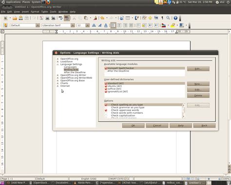 Spellchecker In Oo Open Office On Ubuntu Atul Jha