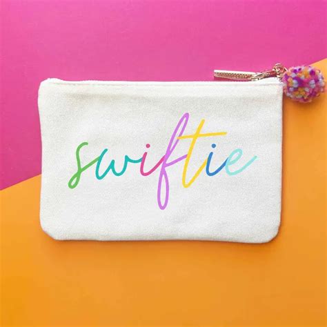 Swiftie Colorblock Script Bag And Pouch Goodthings