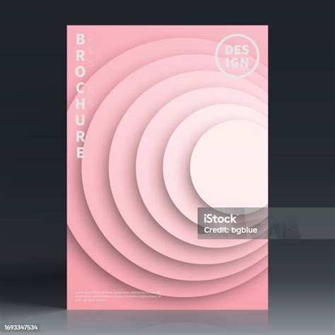 브로셔 템플릿 레이아웃 핑크 커버 디자인 비즈니스 연례 보고서 전단지 잡지 3차원 형태에 대한 스톡 벡터 아트 및 기타 이미지
