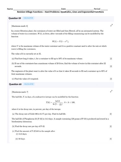 rv functions hard questions pdf