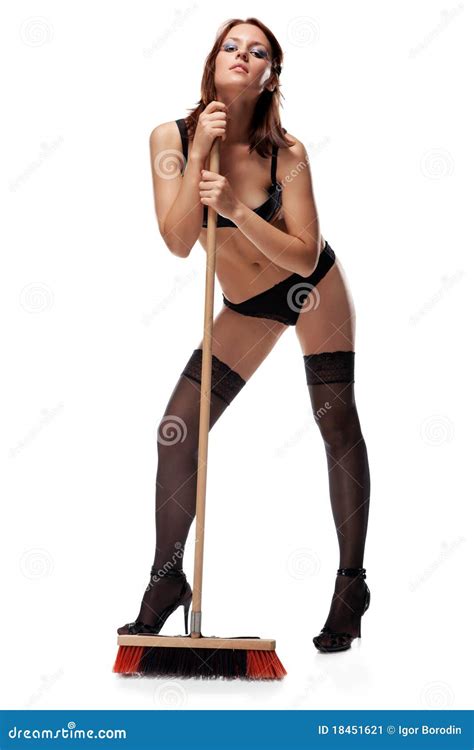 Cleaner Isolated On A White Background Stock Image Image Of Hotel Cute 18451621