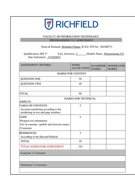 programming assignment 512 1 faculty of information technology