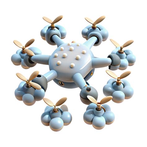Stunning Traditional Drone Swarm Forming Pattern In Sky Isolated Element Premium 57411309 Png