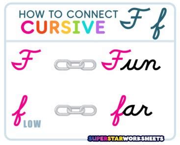 Cursive F Superstar Worksheets