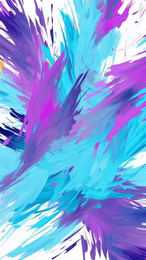 Vibrant Digital Art Explosion Of Colorful Strokes For Dynamic