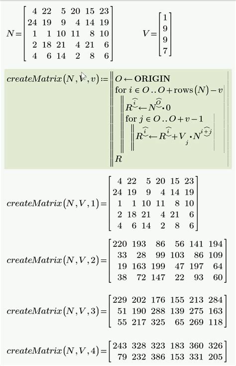solved automatically create matrix based on sum of rows a ptc
