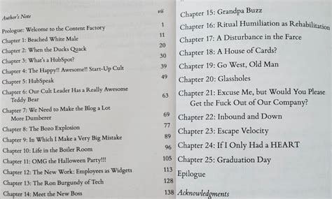 How To Seduce Readers With A Sexy Table Of Contents Josh Bernoff