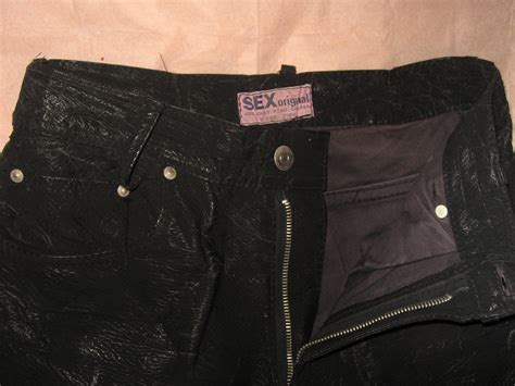 Vivienne Westwood Malcolm McLaren SEX Black Vinyl Jeans The Roxy
