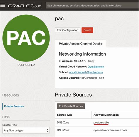 Connect To Oracle Cloud Infrastructure Database With Postgresql Using