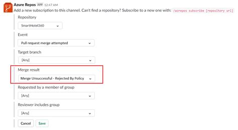 Azure Repos With Slack Azure Repos Microsoft Learn