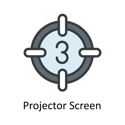 Target Vector Fill Outline Icon Design Illustration Work In Progress Symbol On White Background