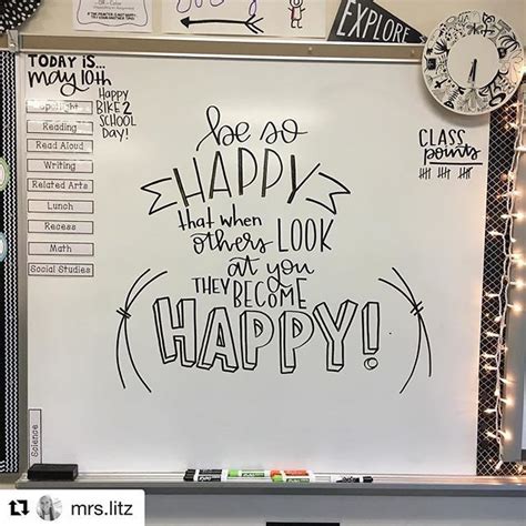 Whiteboard Goals I Love Mrs Litz S Motivational Sayings Writing