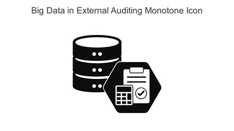 Big Data In External Auditing Monotone Icon In Powerpoint Pptx Png And Editable Eps Format PPT