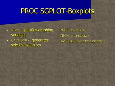 Chapter 8: ODS Graphics ODS graphics were not available prior to SAS 9.2 They have been ...