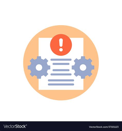 Error Report Or Failed Test Icon Royalty Free Vector Image