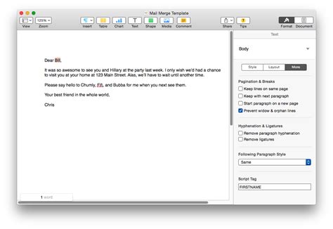 how to create mail merge documents with pages and numbers macworld