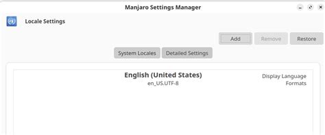 gnome settings and manjaro settings not working together region