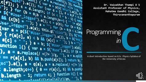 Programming In C Part 1 Youtube