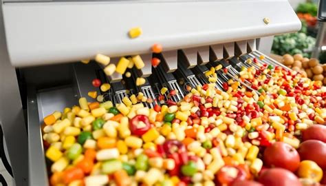 fruit sorting machine food processing fruit industry machine food fruit sorting generative