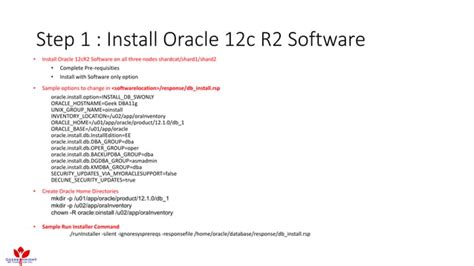 Oracle Sharding Installation And Configuration Pptx